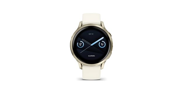 Venu® 4 – 41 mm, Lunar gold met Bone siliconen bandje