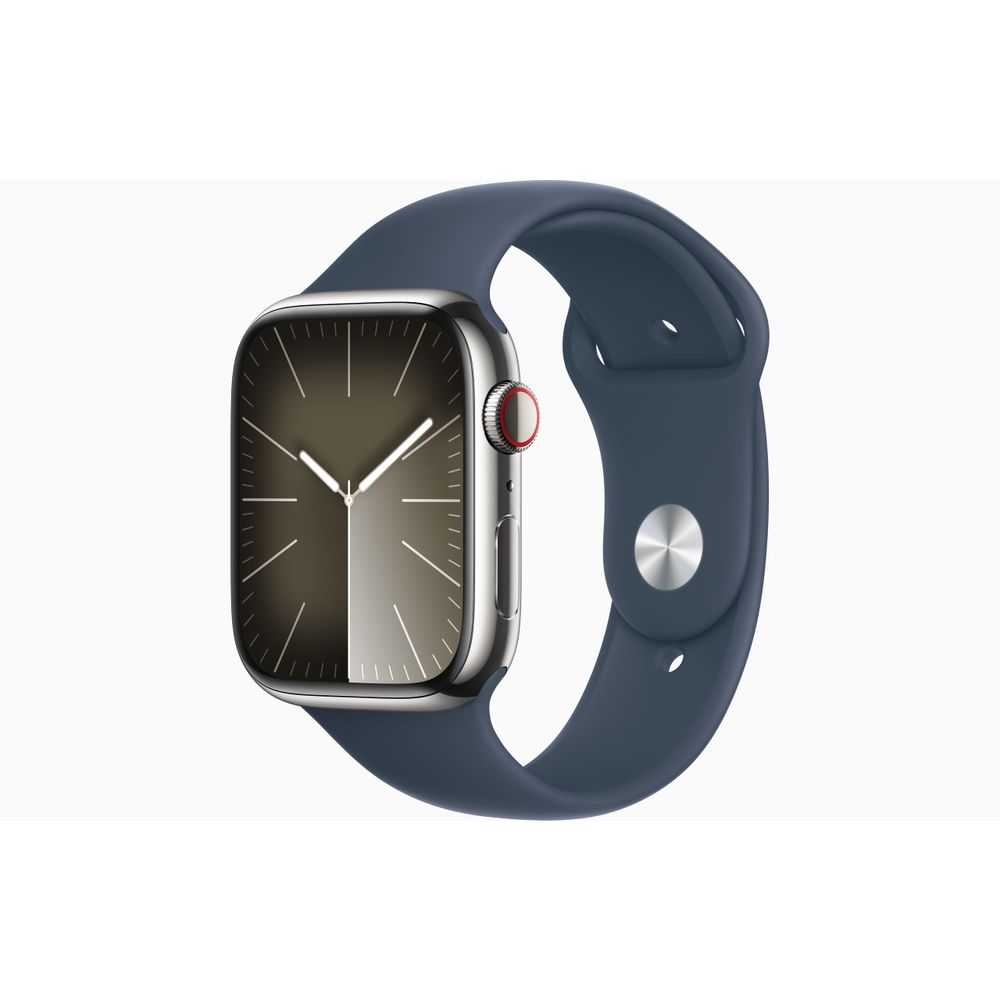 Apple Watch Series 9 GPS + Cellular 45mm Silver Stainless Steel Case ...