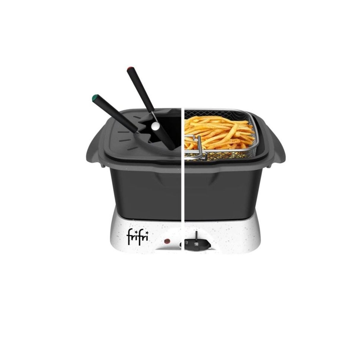 Duo Gourmet frituurpan