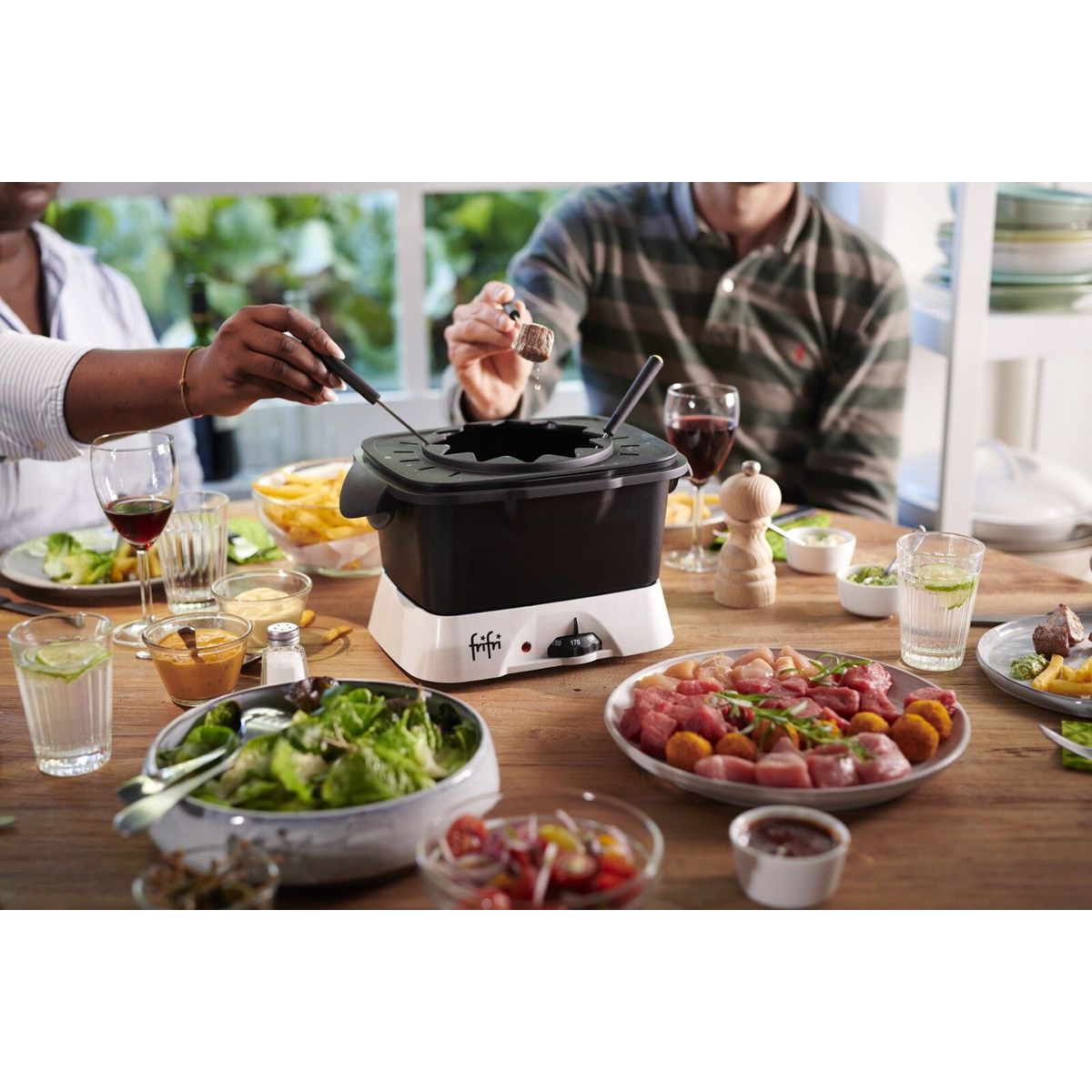 Duo Gourmet frituurpan