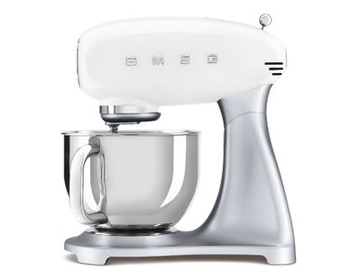 Keukenmachine - inox mengkom volume 4,8 liter - wit met zilver - Smeg ...