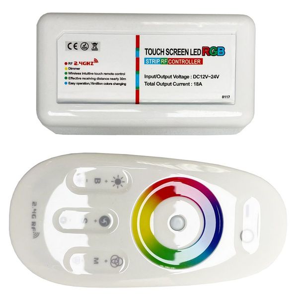 Totally touch RGB controller RGB LED strips,12-24VDC,remote