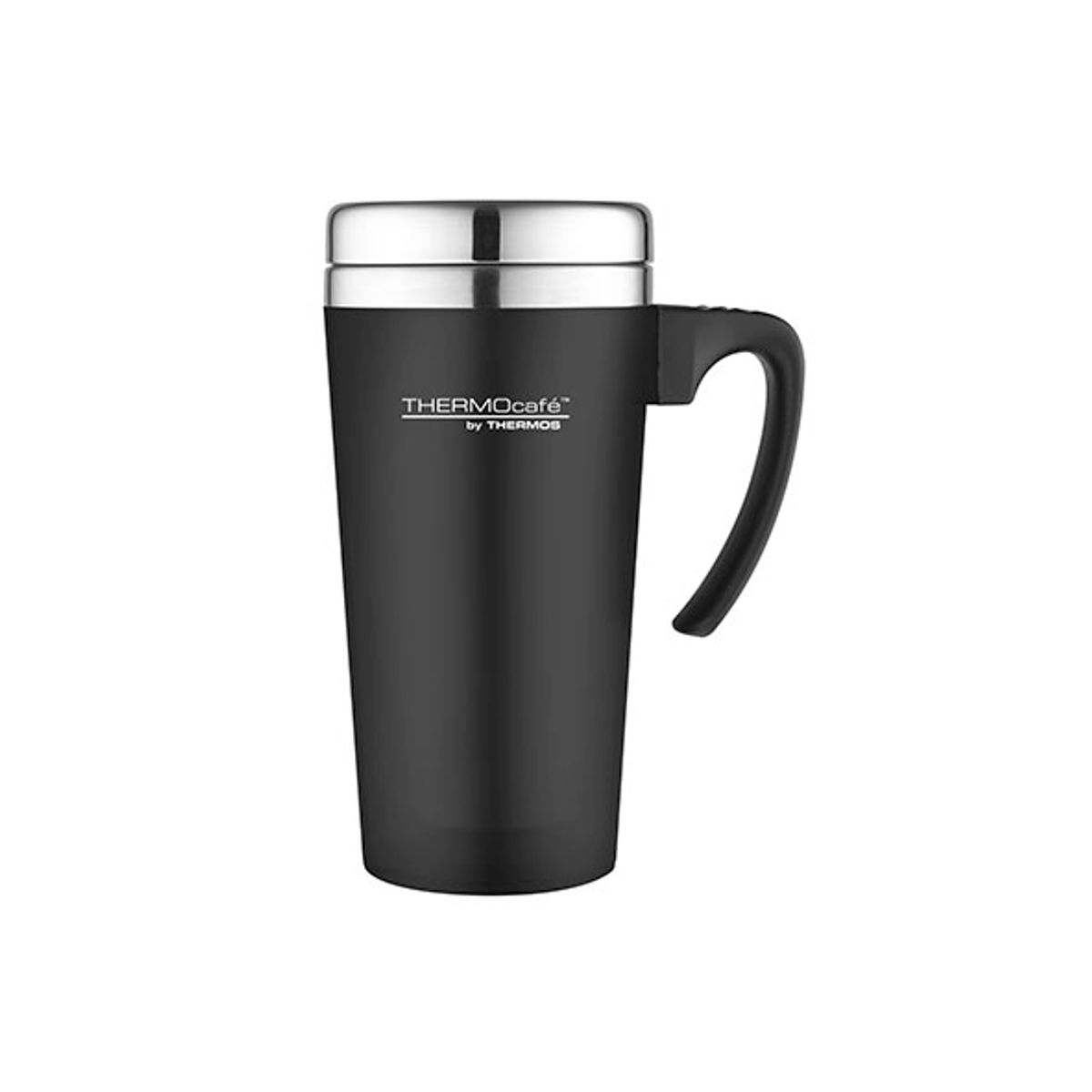 SOFT TOUCH TRAVEL MUG ZWART 420ML