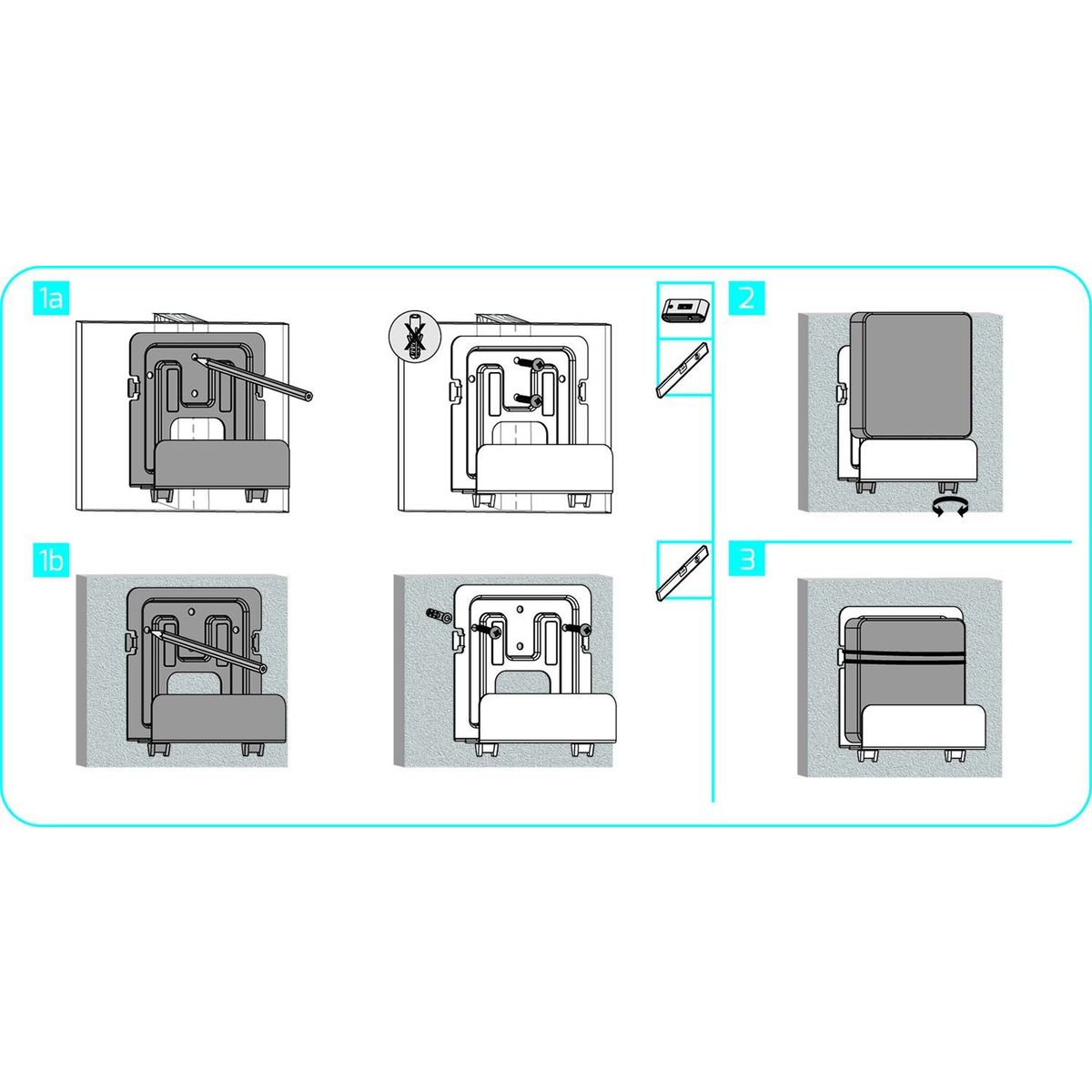 Universele houder voor TV decoder - Mini PC - Streambox - Game Console (S)