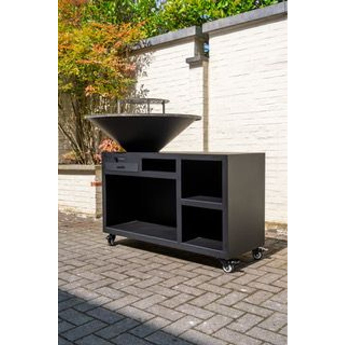 VP-BG1-A Houtgestookte Barbecue Gegalvaniseerd 100x100 Zwart
