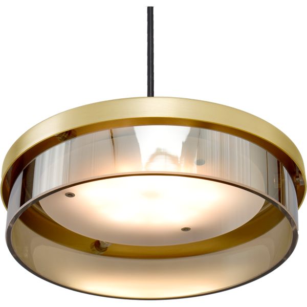 Imperia 4-light matt gold, beam black 130x8cm